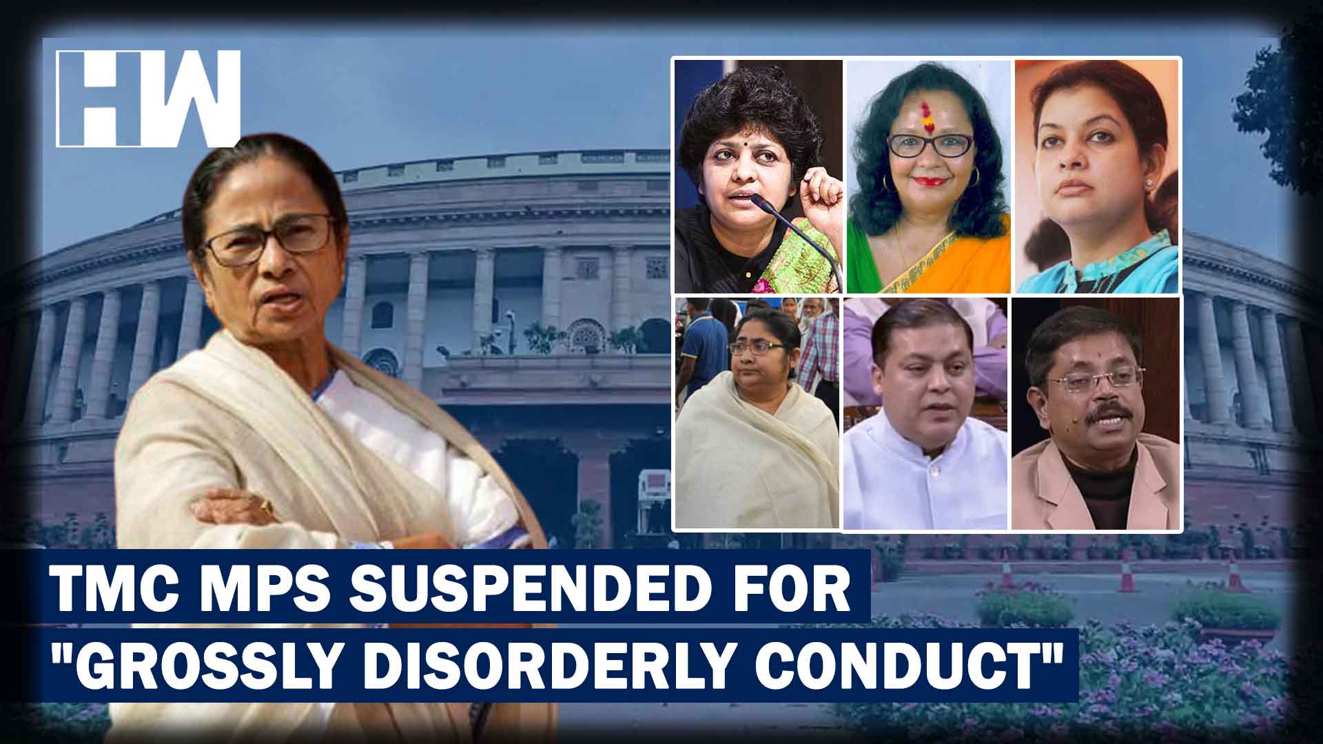 Six TMC MPs Suspended From Rajya Sabha For “Disorderly Conduct” and ...
