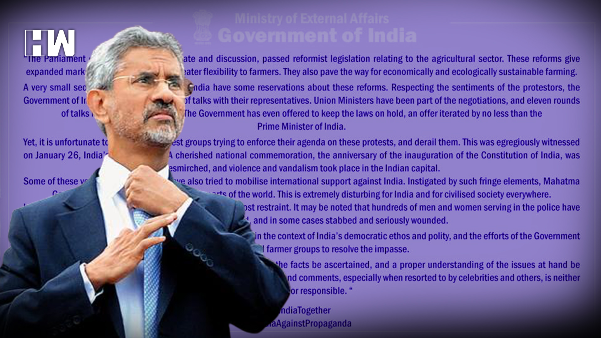 “Vested Interest Groups”: MEA Hits Back At International Celebrities ...