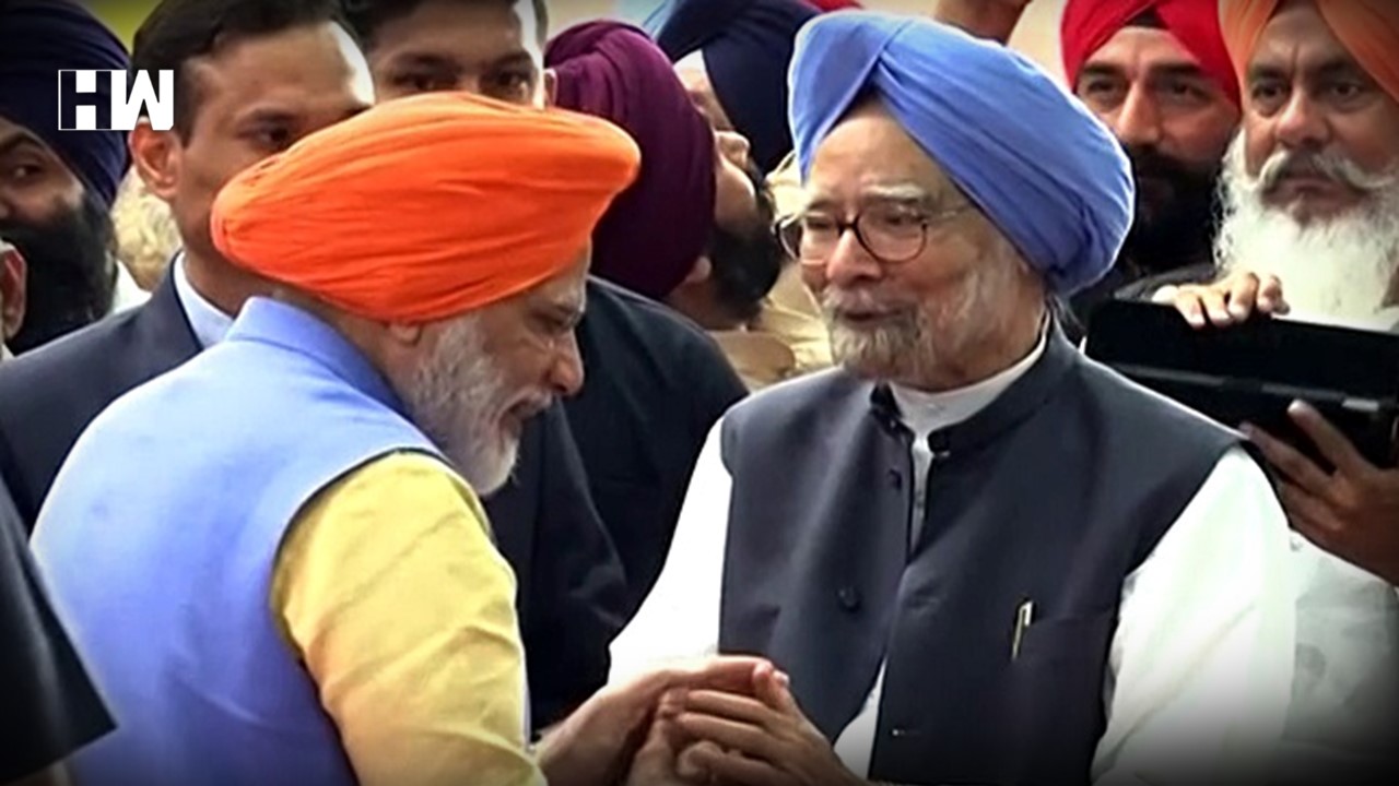 PM Modi hugs Manmohan Singh at Kartapur Corridor event in a warm ...