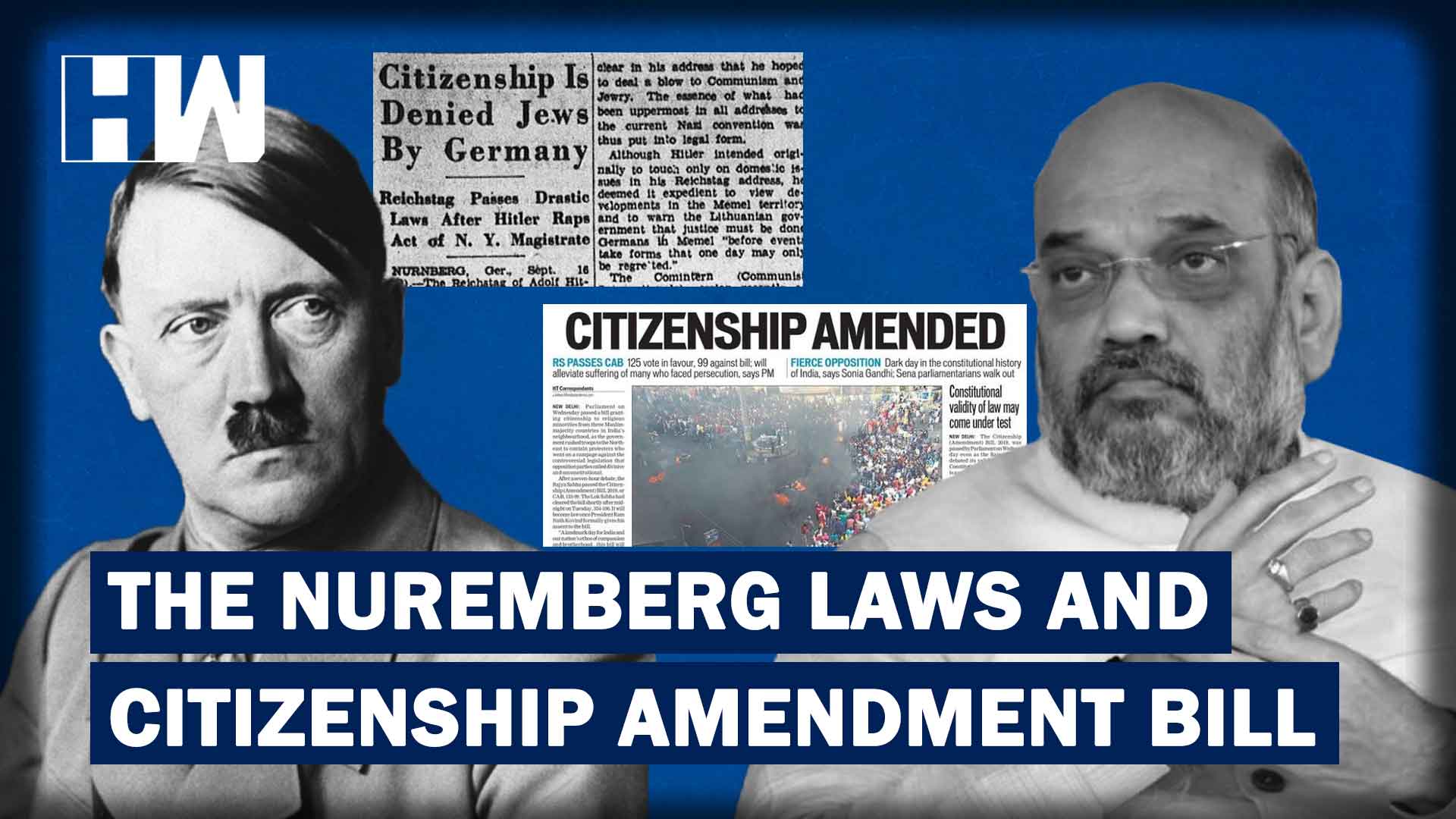 Hitler’s Nuremberg laws and Citizenship Amendment Bill - HW News English