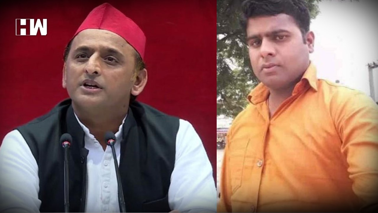 SP chief Akhilesh Yadav meets Pushpendra Yadav’s family in Jhansi ...