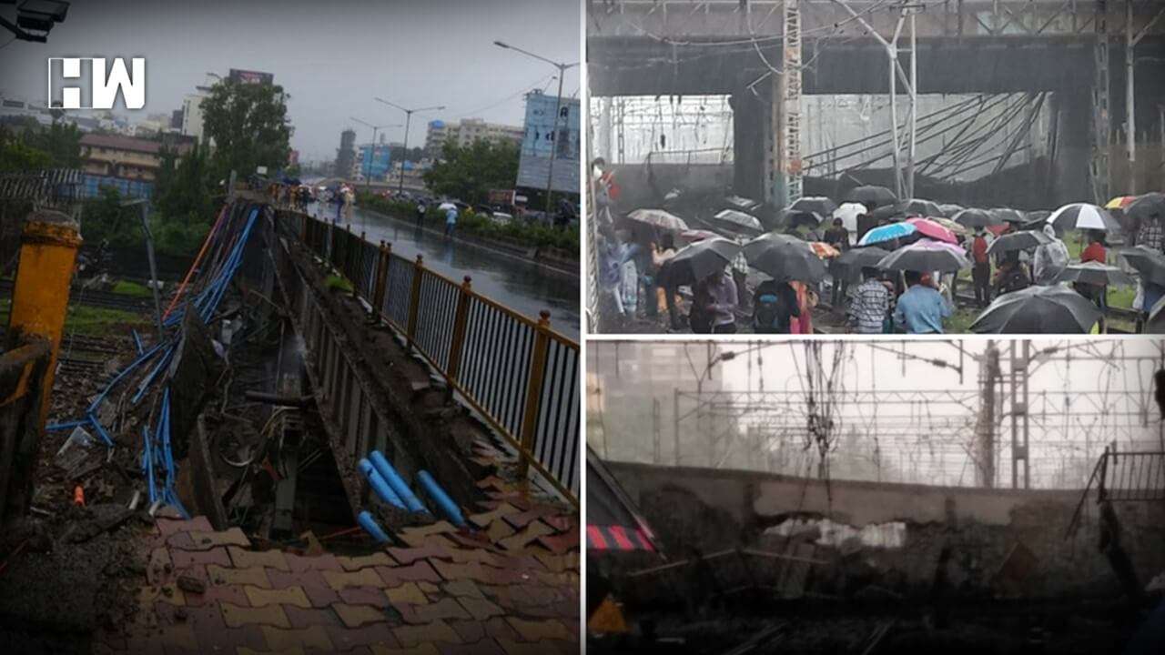 Footover bridge collapses in Mumbai’s Andheri; train services severely ...