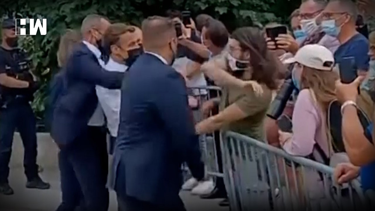Watch: French President Emmanuel Macron Slapped In The Face During ...