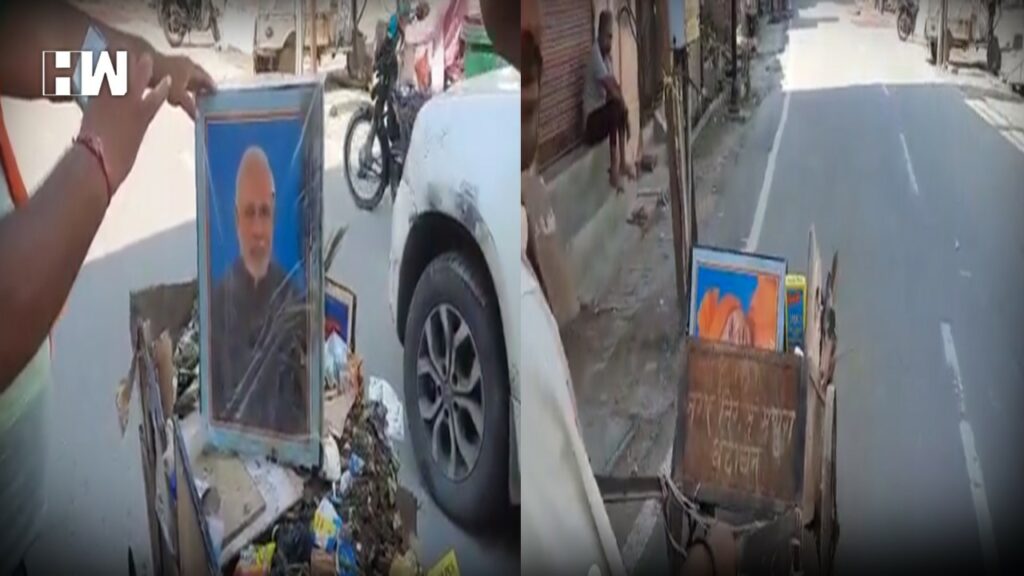 UP Civic Body Worker Fired After Photos Of Modi, Yogi Found In Garbage ...