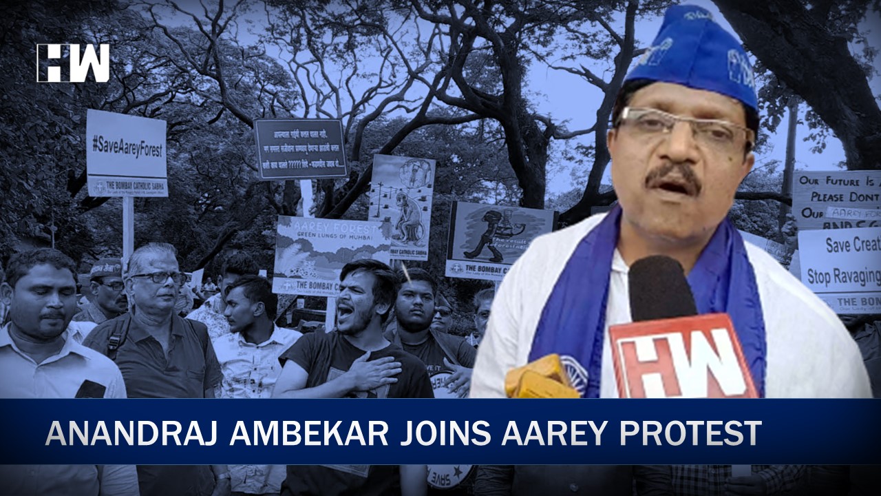 Anandraj Ambedkar Joins Save Aarey Protest - HW News English