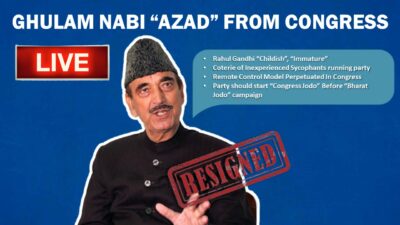Ghulam Nabi Azad Break Ties With Congress, Says Rahul Gandhi Security ...