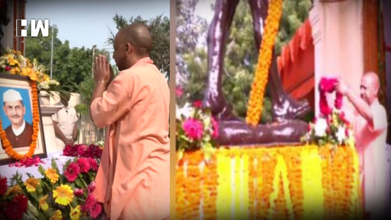 UP CM Yogi Adityanath Pays Floral Tributes To Mahatma Gandhi, Lal ...