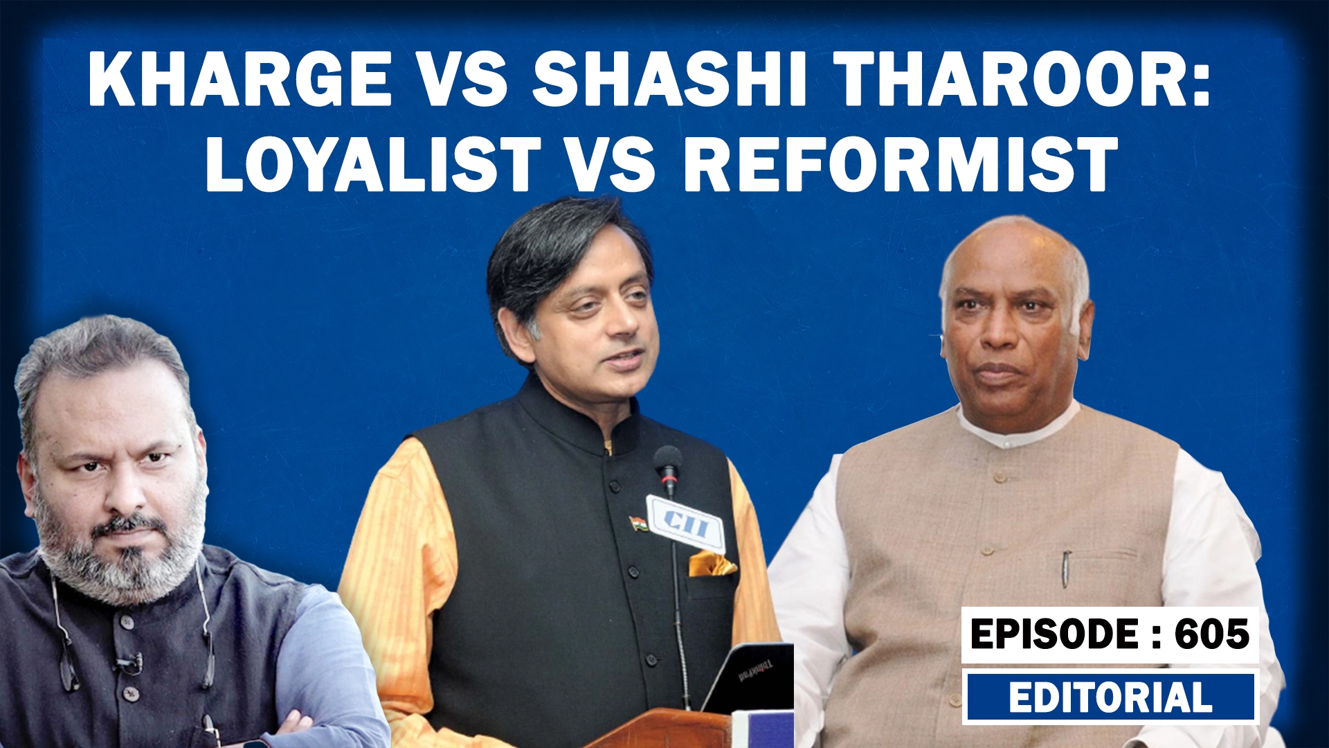 Editorial With Sujit Nair: Kharge Vs Shashi Tharoor- Loyalist vs Reformist - HW News English