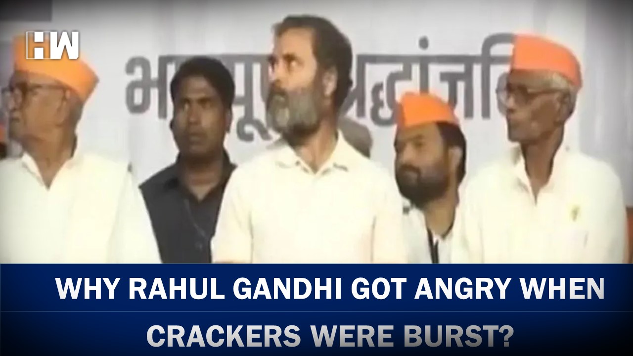 Why Rahul Gandhi Got Angry When Crackers Were Burst? - HW News English