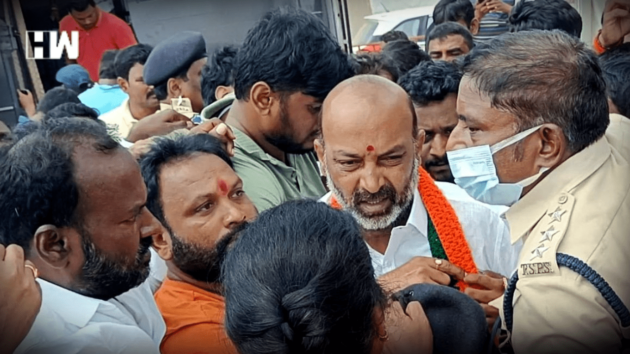 Munugodu By-Polls: Telangana BJP President Bandi Sanjay Detained - HW ...