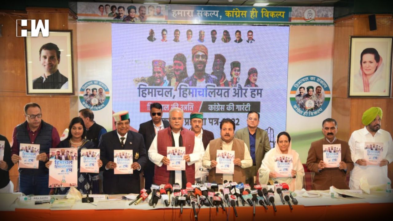 What Congress Promised Himachal Pradesh A Week Before Polls? - HW News ...