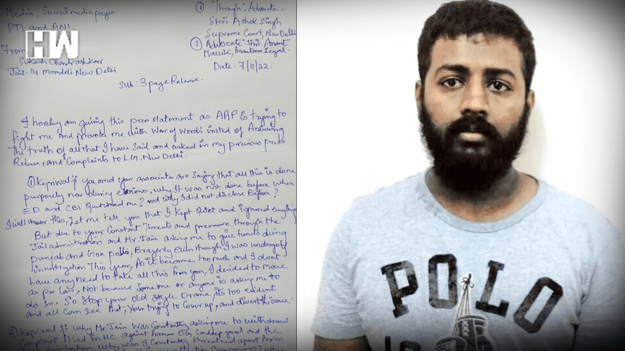 "Ready To Be Hanged..." Sukesh Chandrashekhar Writes Another Letter ...