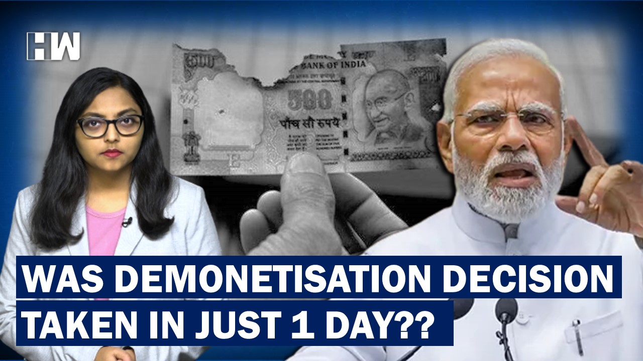Why Did Central Govt Take Demonetisation Decision Within A Day of ...