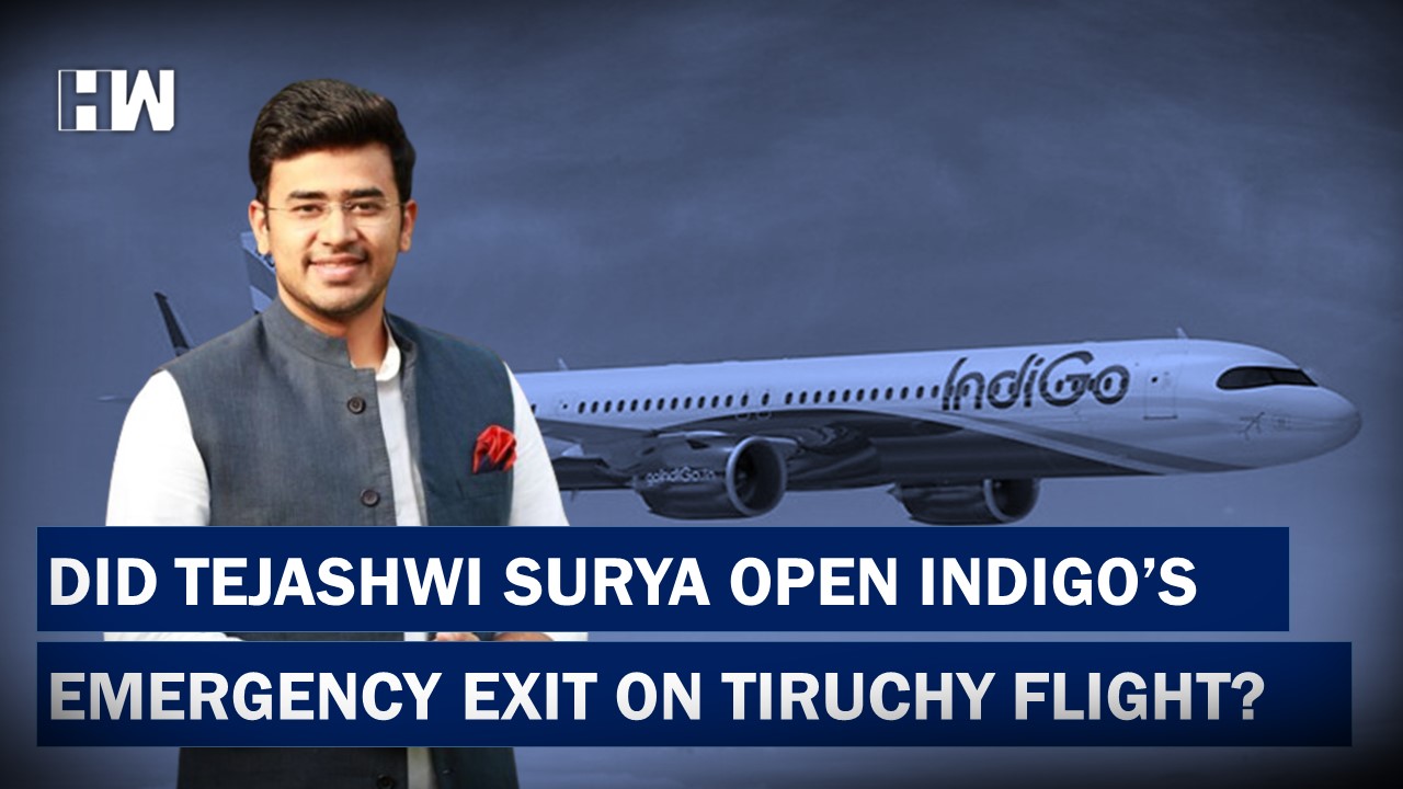 BJP’s Tejasvi Surya Allegedly Opened Indigo’s Emergency Exit Causing Panic: Report - HW News English