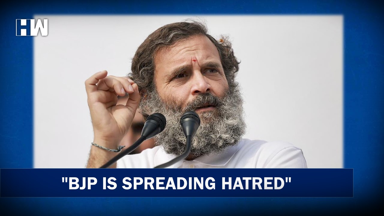 Bjp Is Spreading Hatred Rahul Gandhi Hw News English