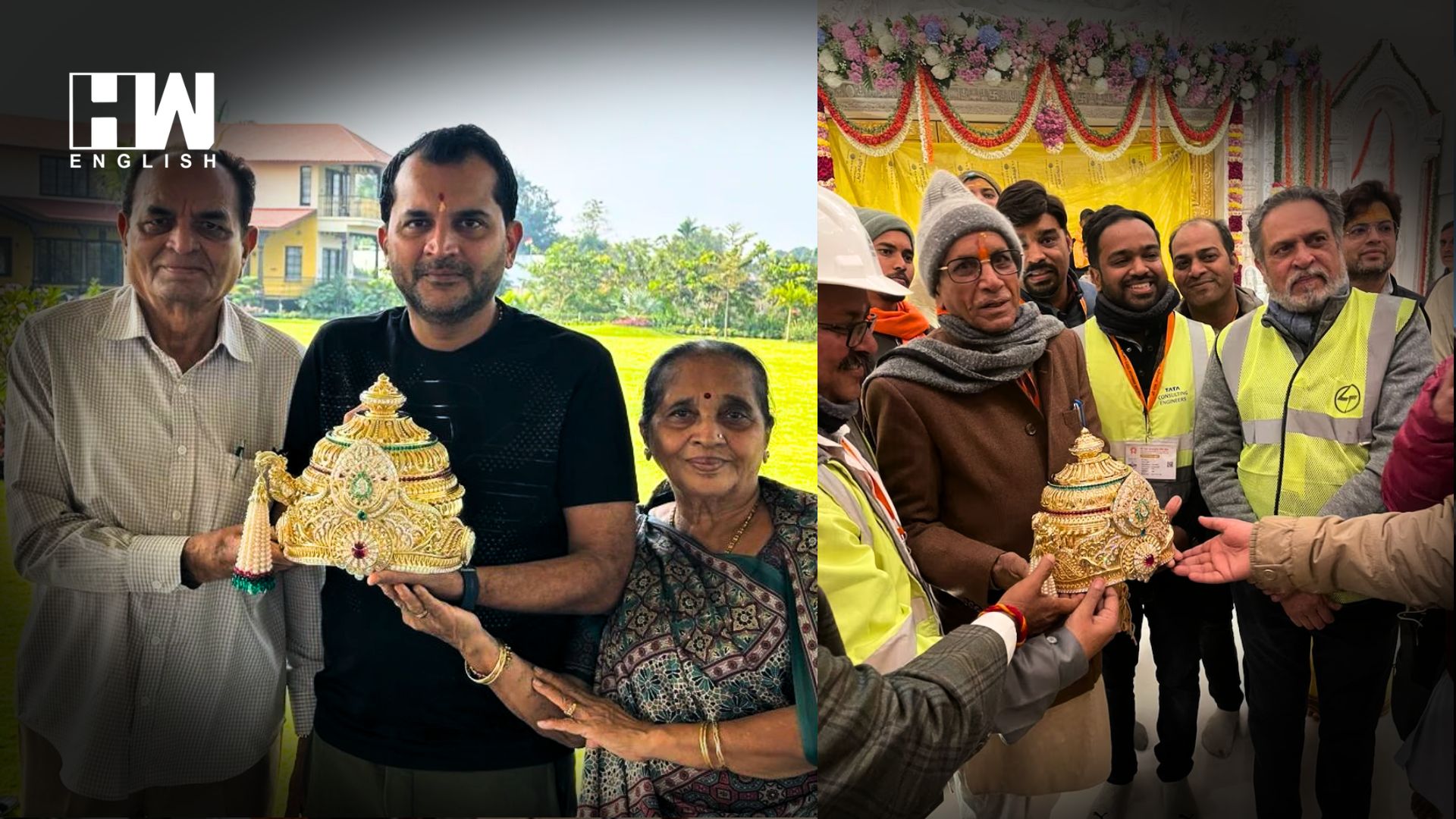 Gujarat Diamond Trader Gifts Rs 11 Crore Crown For Ram Lalla - HW News ...
