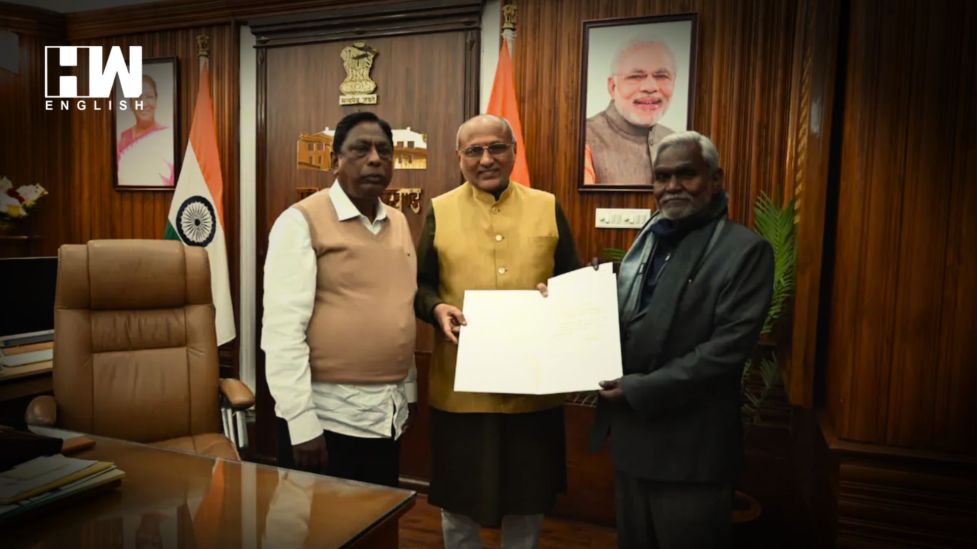 Champai Soren Takes Oath As Jharkhand Chief Minister - HW News English