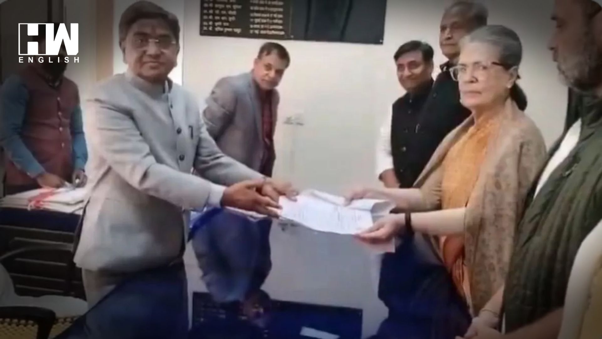 Sonia Gandhi Files Rajya Sabha Nomination In Rajasthan - HW News English