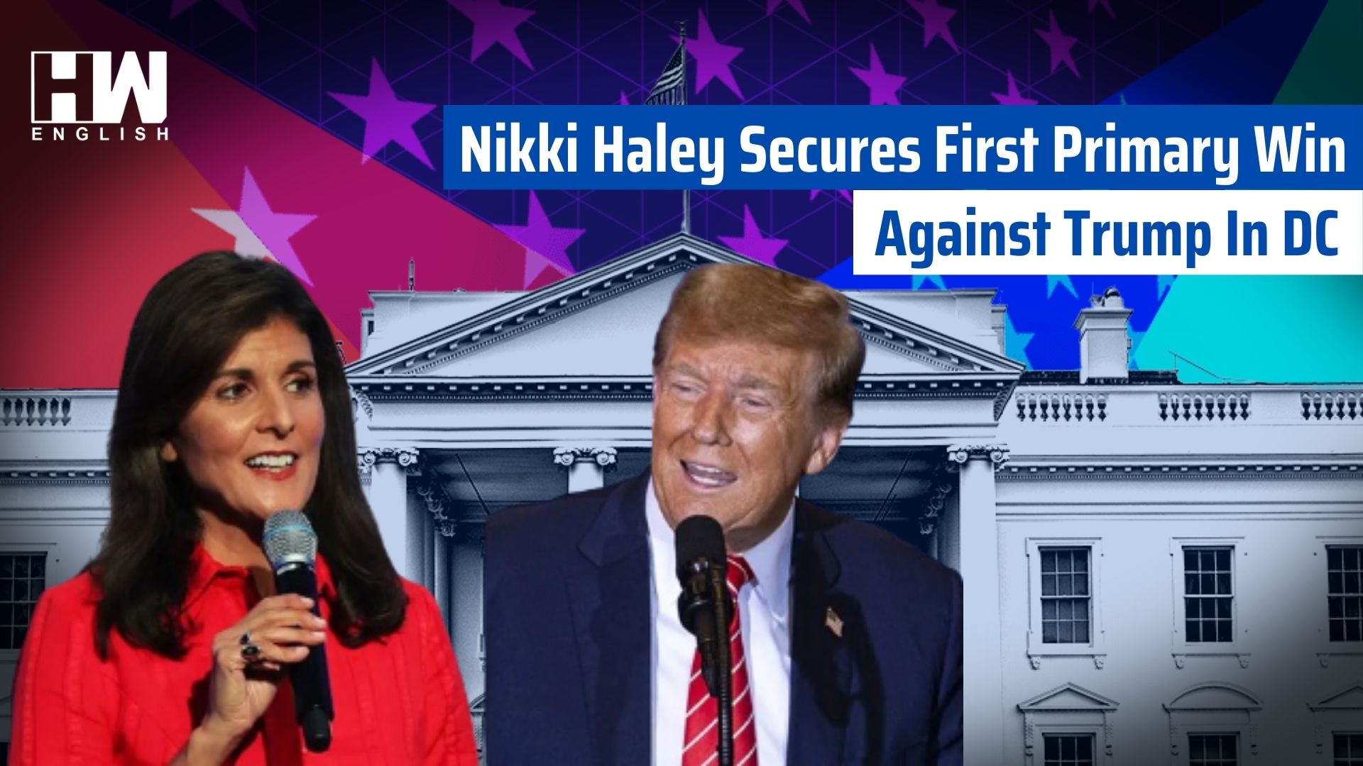 Nikki Haley Secures First Primary Win Against Trump In DC - HW News English