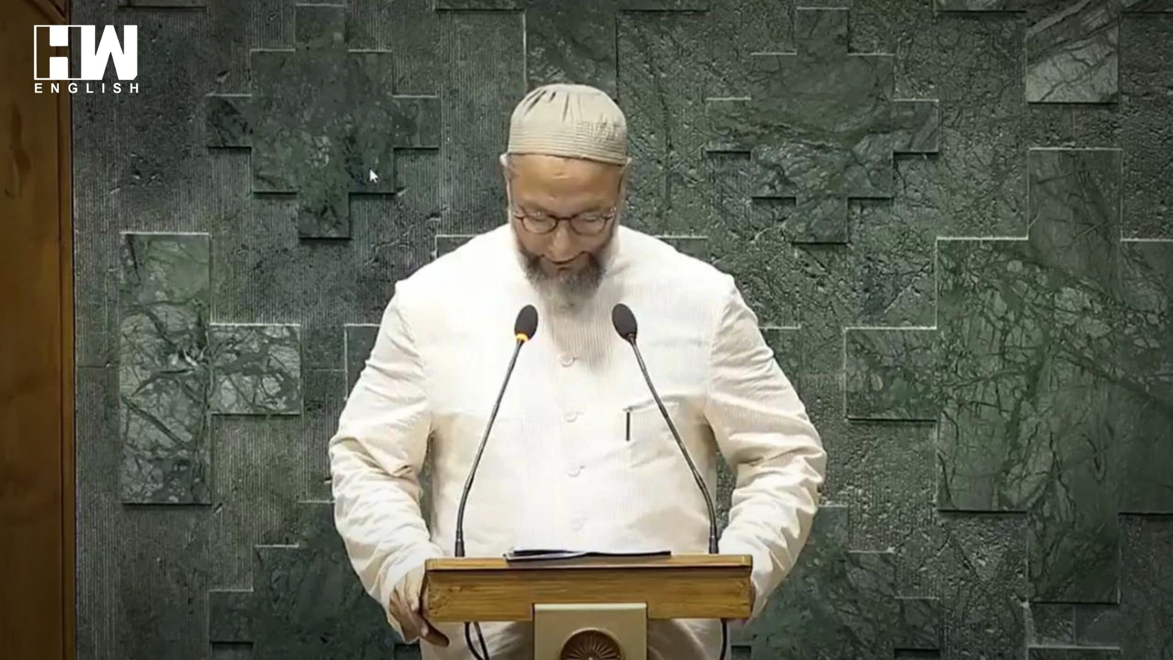 Asaduddin Owaisi Declares 'Jai Palestine' During Lok Sabha Oath - HW ... Asaduddin Owaisi Declares 'Jai Palestine' During Lok Sabha Oath - HW ...