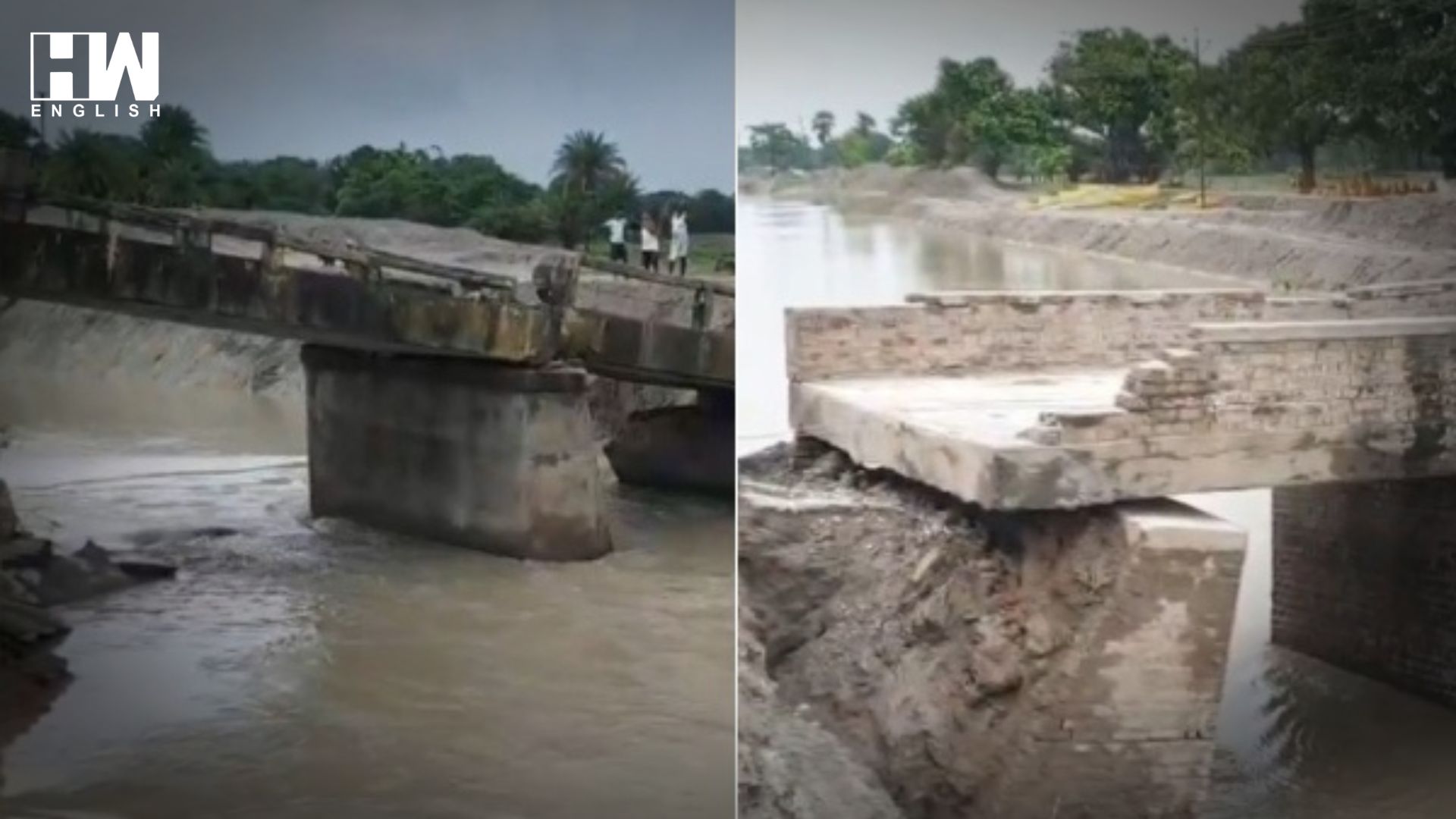 Bihar: Two Bridges Collapse Amid Rain, 7th Incident In 15 Days - HW ...